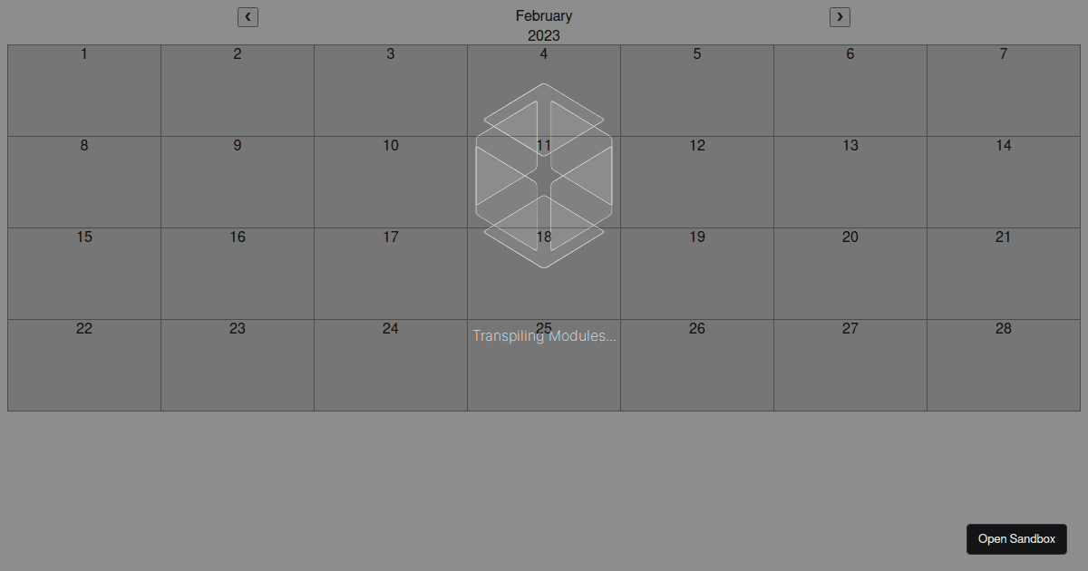 react-calendar - Codesandbox