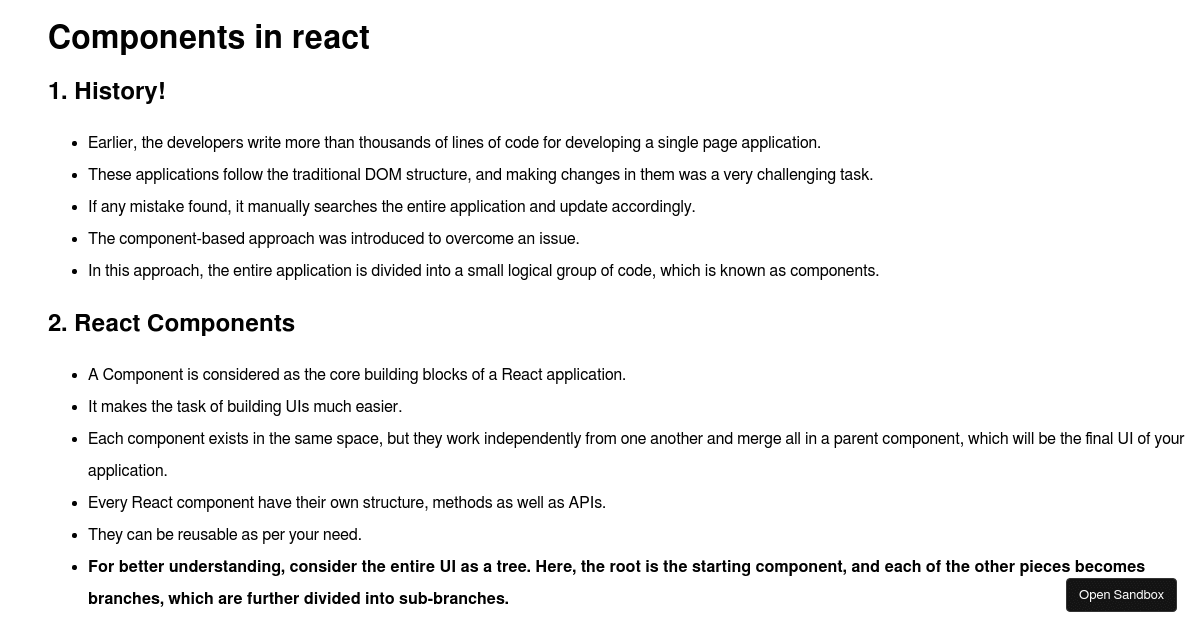 6. Functional & Class Component - Codesandbox