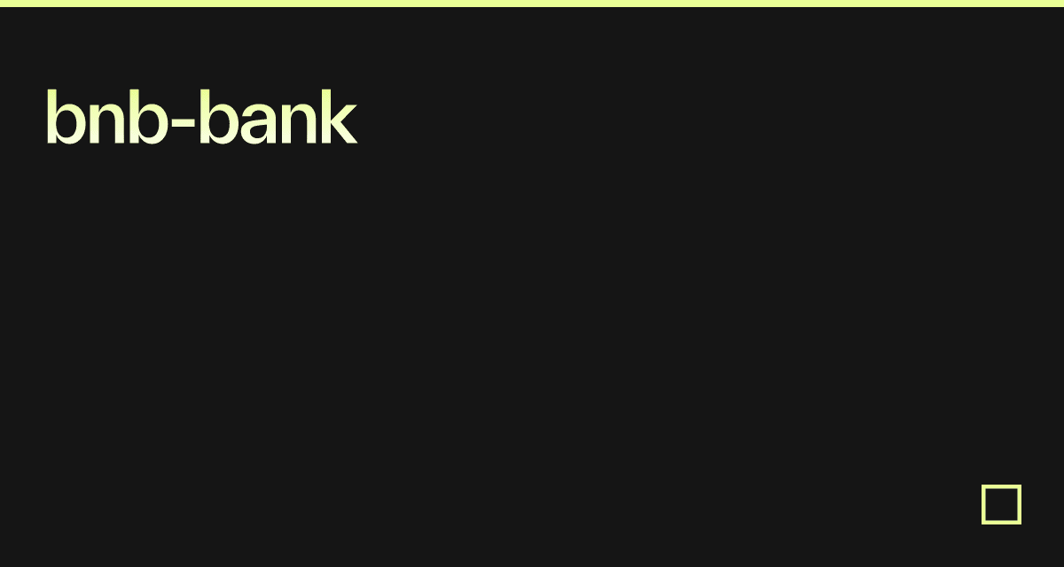 bnb-bank - Codesandbox