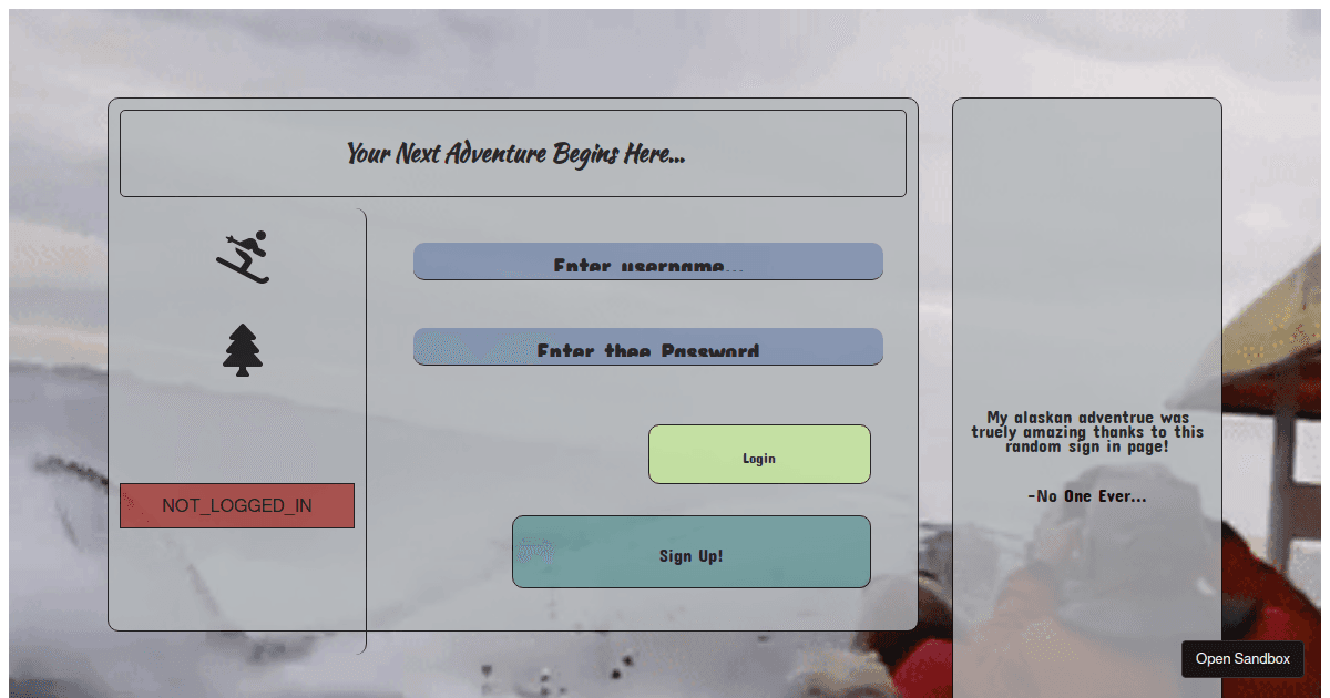 sign-in-page - Codesandbox
