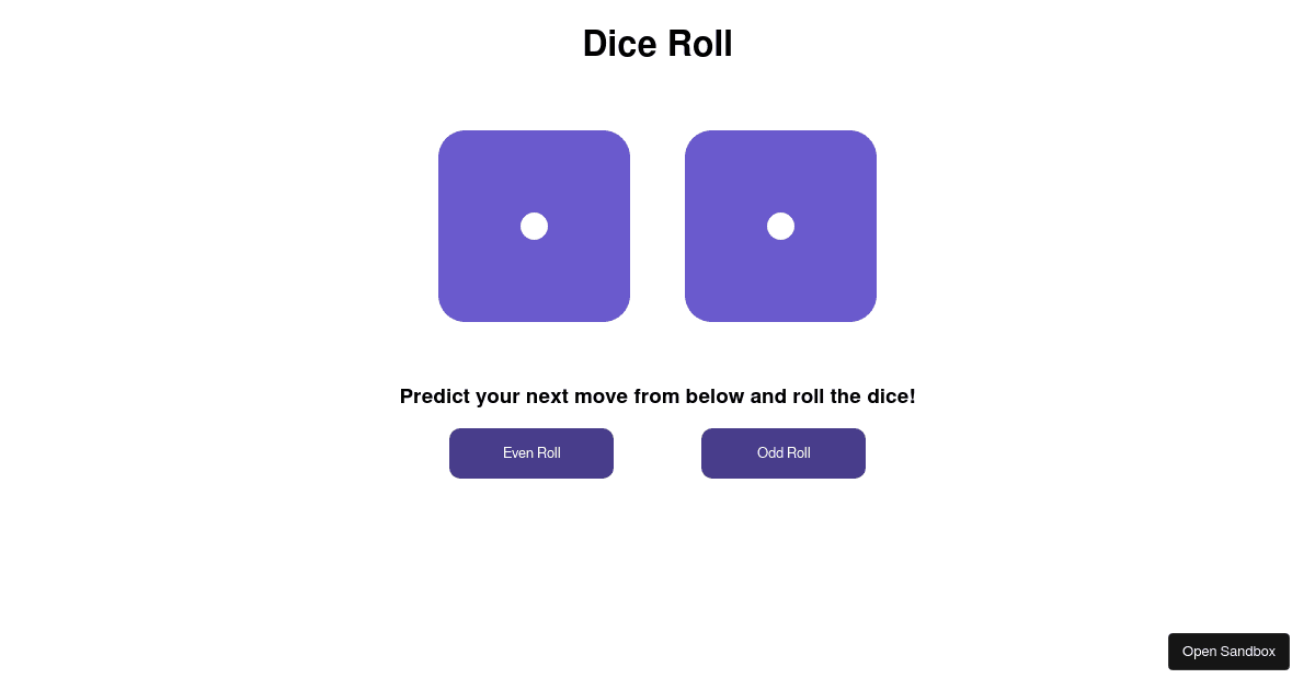 dice-project - Codesandbox
