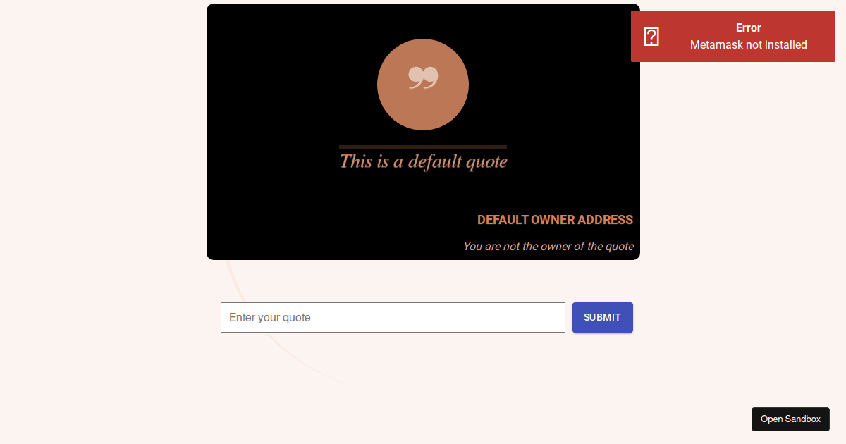 React Ui Codesandbox