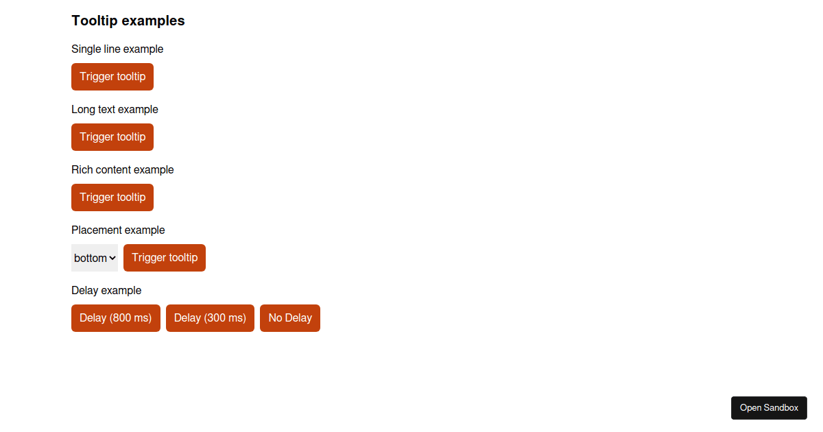 Tooltip TailwindCss & PopperJS - Codesandbox