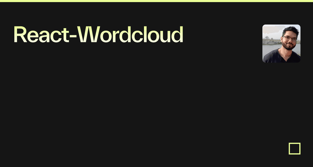 React-Wordcloud - Codesandbox