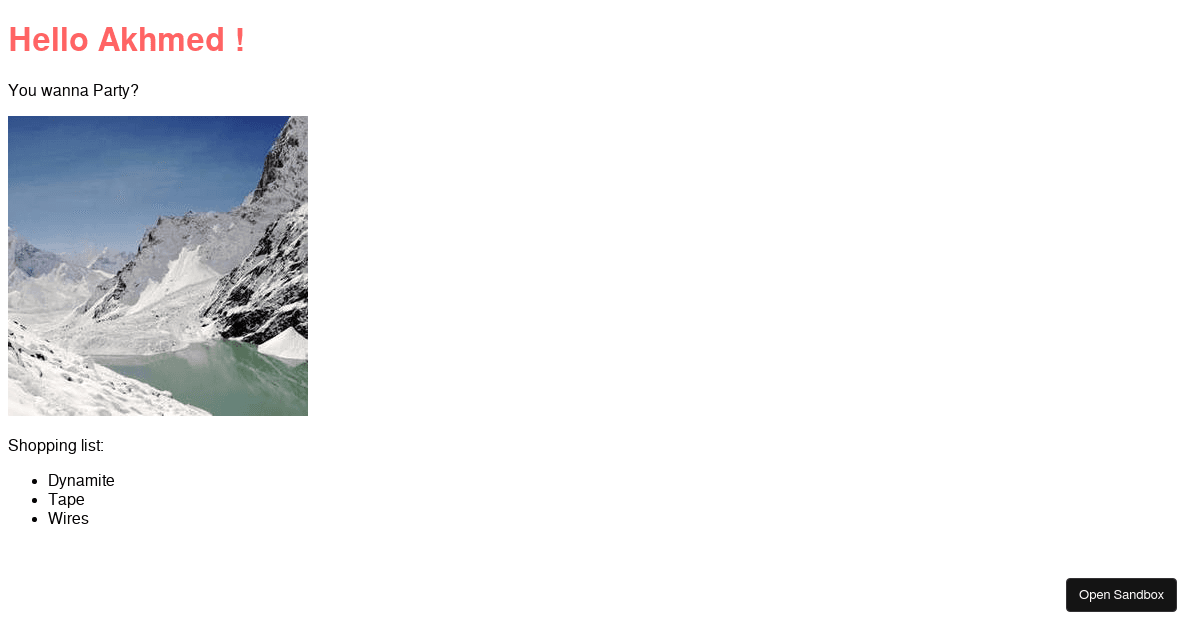 exercise 2 - Codesandbox