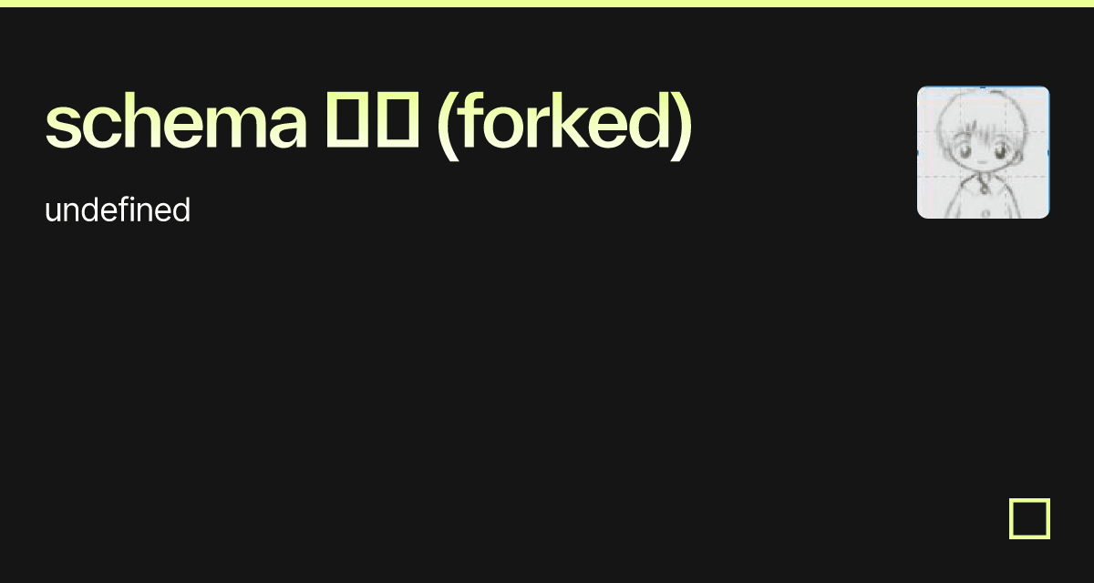 schema 表单 (forked) - Codesandbox