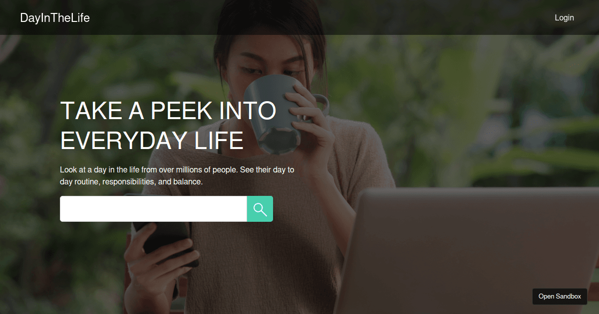 dayinthelife - Codesandbox
