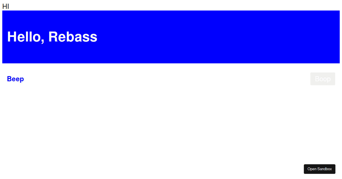sandbox - Codesandbox