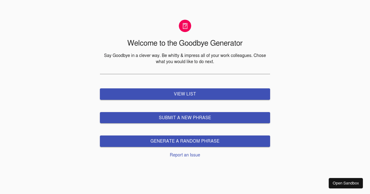 goodbye-generator-june-main - Codesandbox