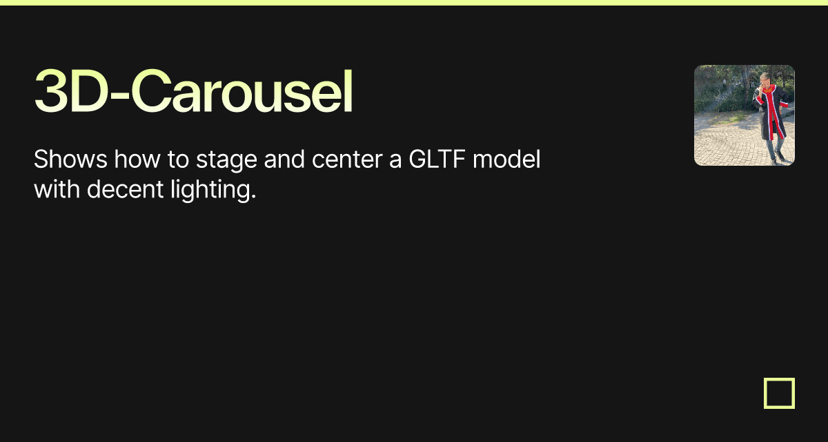 3D-Carousel - Codesandbox