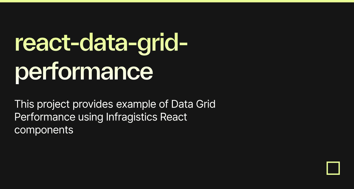 react-data-grid-performance - Codesandbox