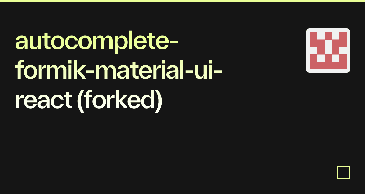 autocomplete-formik-material-ui-react (forked) - Codesandbox autocomplete-formik-material-ui-react (forked) - Codesandbox