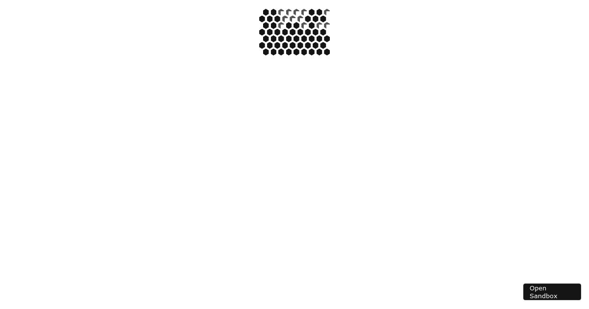 React Honeycomb Static Example Forked Codesandbox