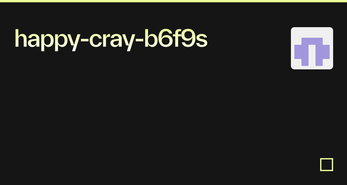happy-cray-b6f9s - Codesandbox