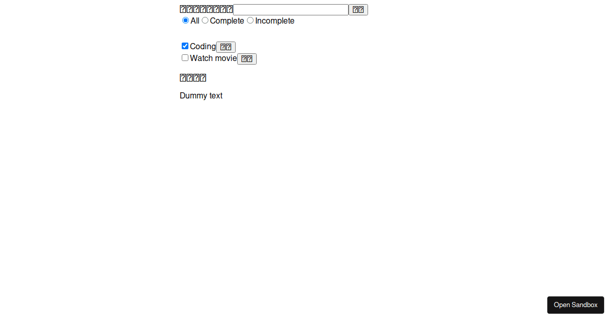 Vuex - Vuex todo list 示範 - Codesandbox