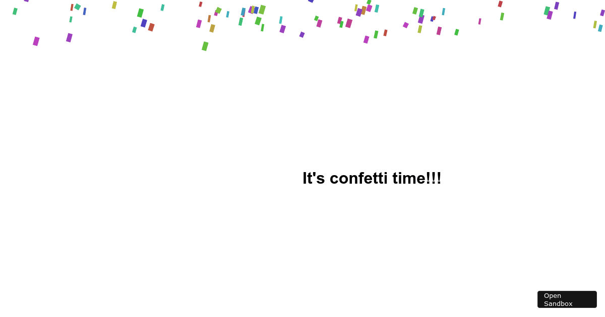react-raining-confetti (forked) - Codesandbox