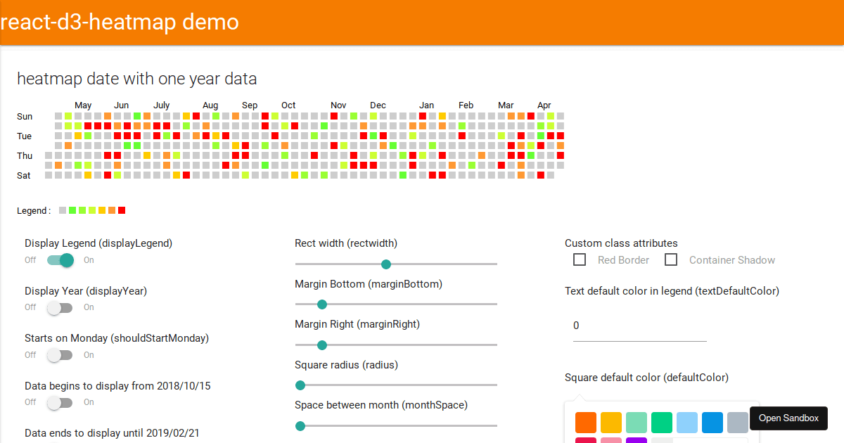 react-d3-heatmap-demo - Codesandbox