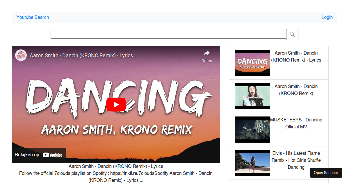 youtube-custom-search - Codesandbox