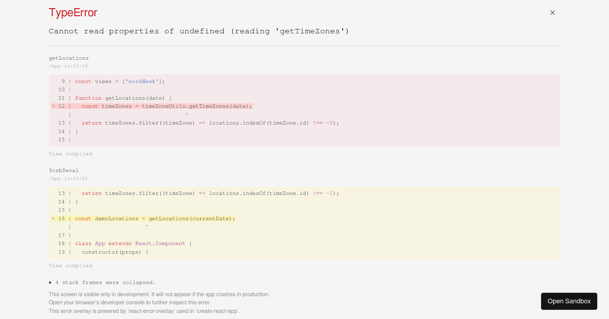 Time Zone Support - DevExtreme Scheduler - Codesandbox Time Zone Support - DevExtreme Scheduler - Codesandbox