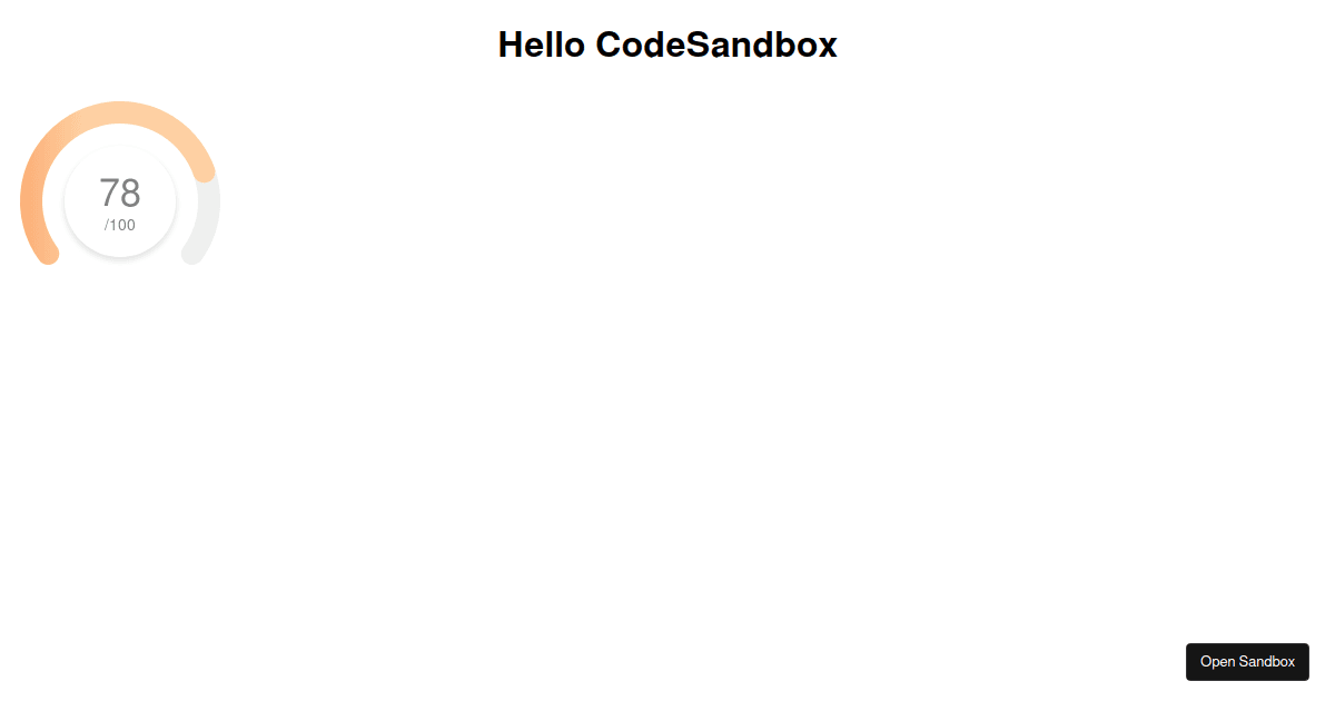 arc chart - Codesandbox