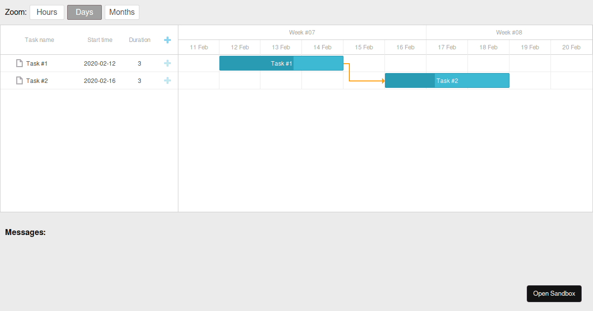 dhtmlx-gantt - Codesandbox