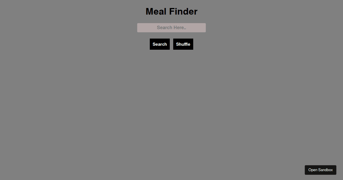 meal-finder - Codesandbox
