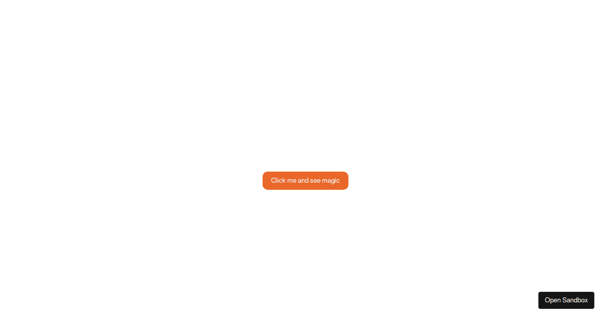 Loading button animation after clicking - Codesandbox