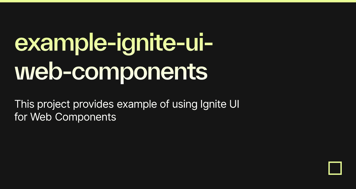 example-ignite-ui-web-components - Codesandbox