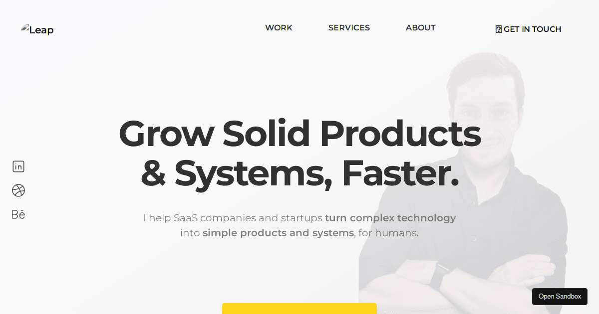 web-hero-section - Codesandbox