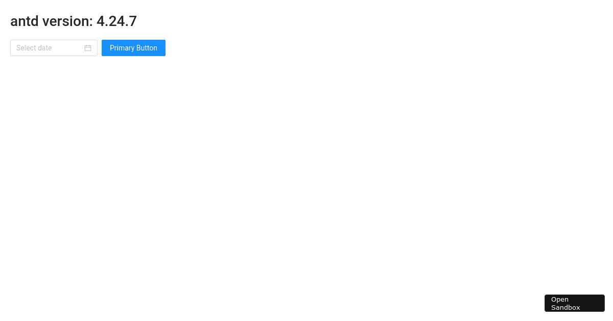 antd reproduction template (forked) - Codesandbox