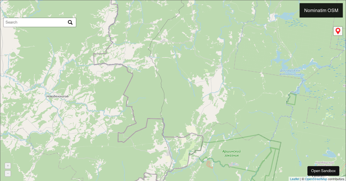 Geocoding using esri-leaflet-geosearch & React (forked) - Codesandbox