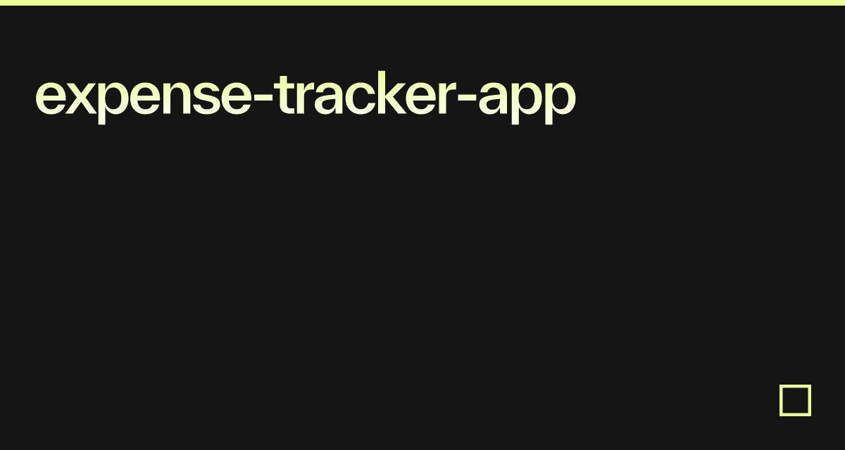 expense-tracker-app - Codesandbox