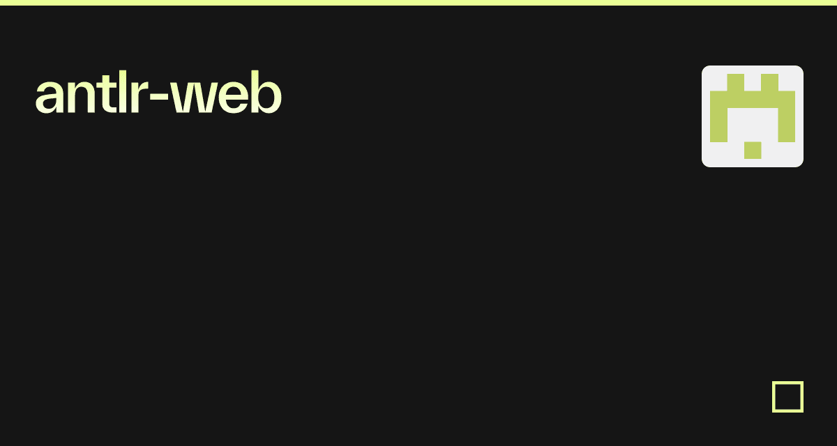 antlr-web - Codesandbox