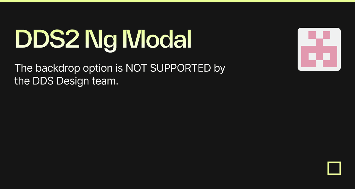 DDS2 Ng Modal - Codesandbox