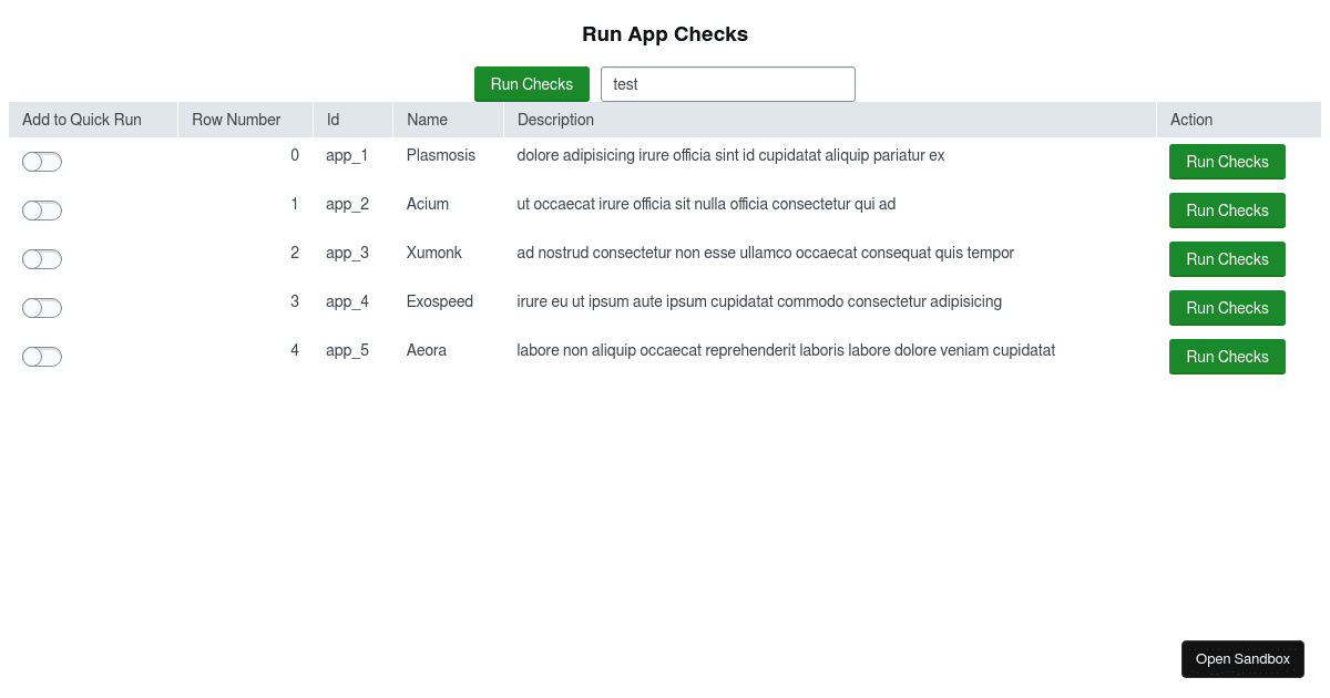 Splunk UI Coding Interview (Gina Yamada) - Codesandbox