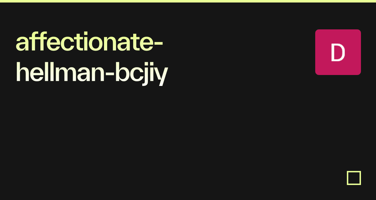 affectionate-hellman-bcjiy - Codesandbox