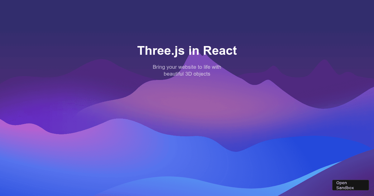 Three.JS Initial (forked) - Codesandbox