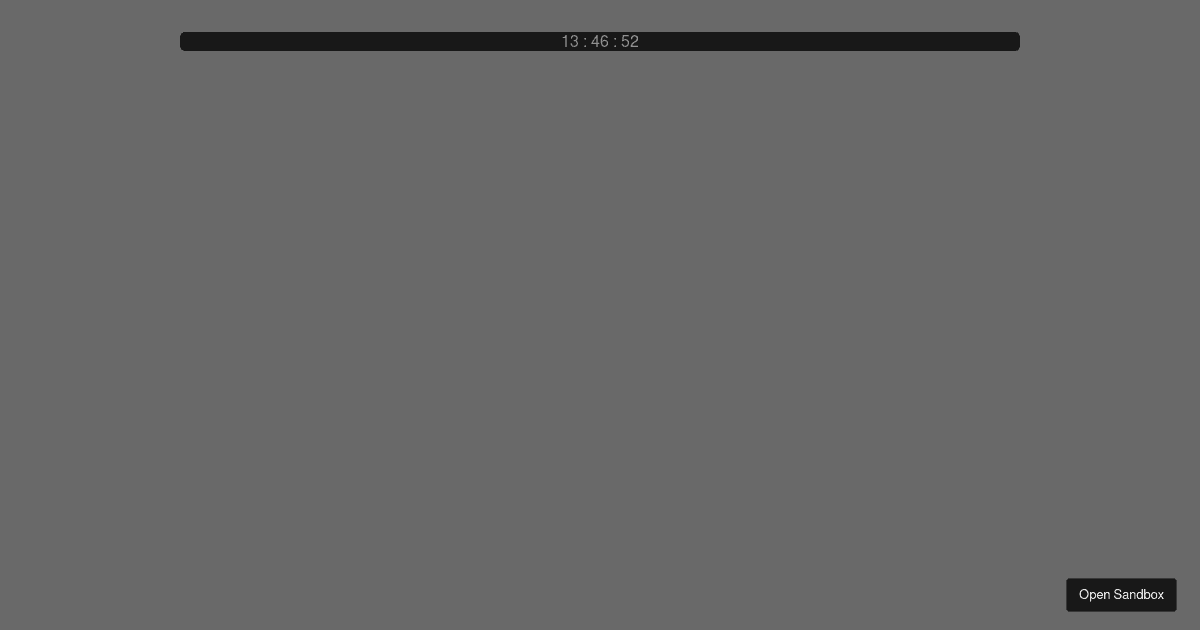 souldeveloper/codigos_canal: reloj - Codesandbox