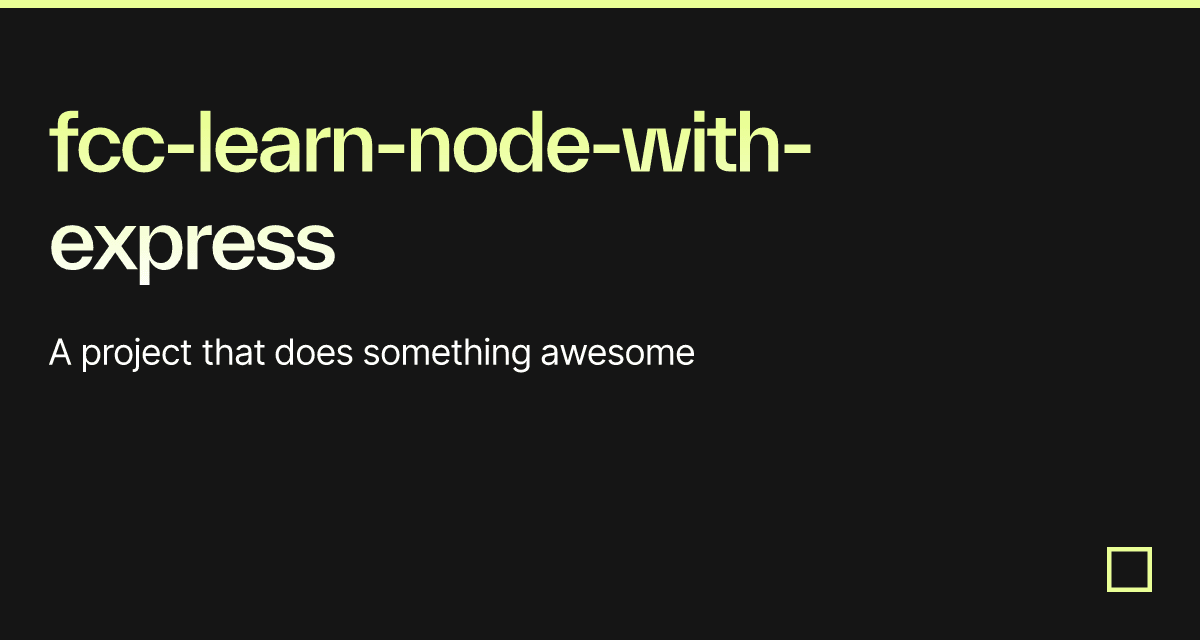 fcc-learn-node-with-express - Codesandbox