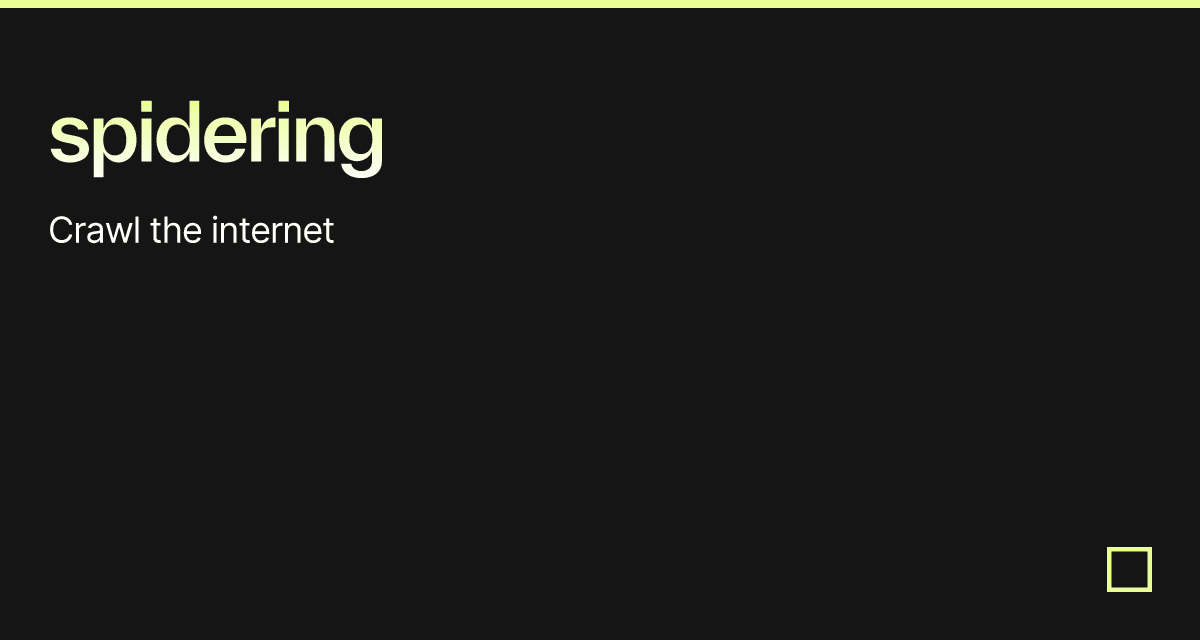 spidering - Codesandbox