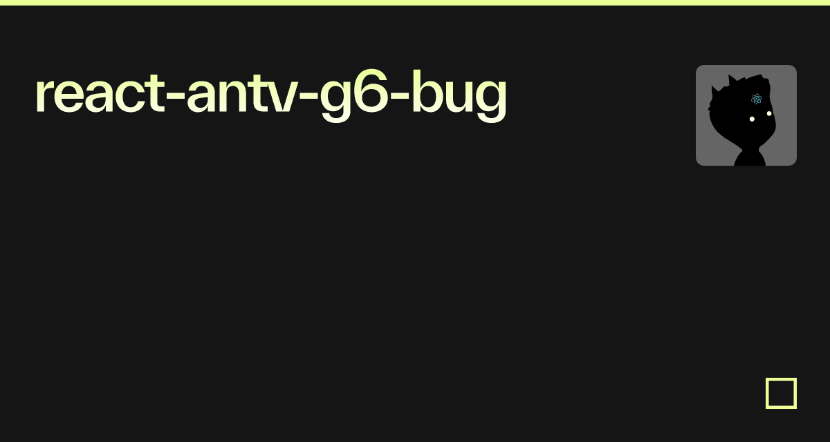 react-antv-g6-bug - Codesandbox