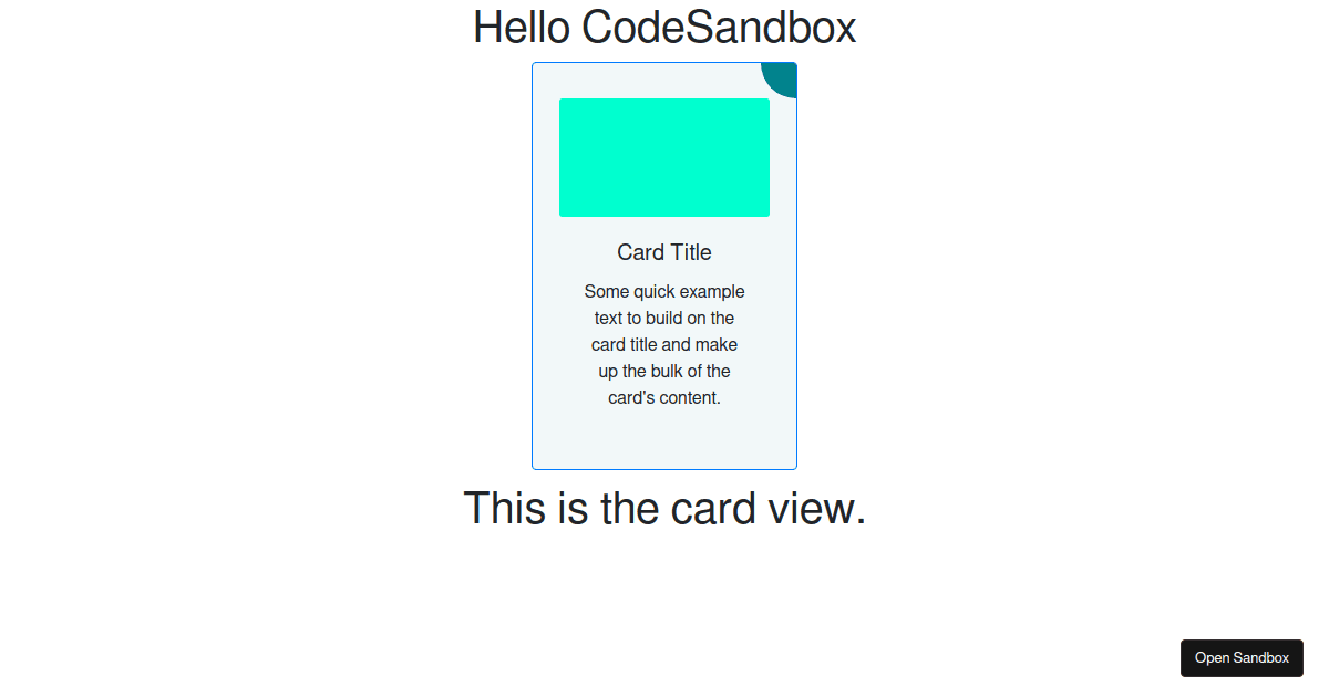 working-cardview - Codesandbox