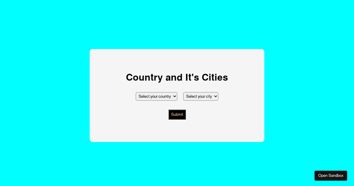 Country-Cities-API-React - Codesandbox