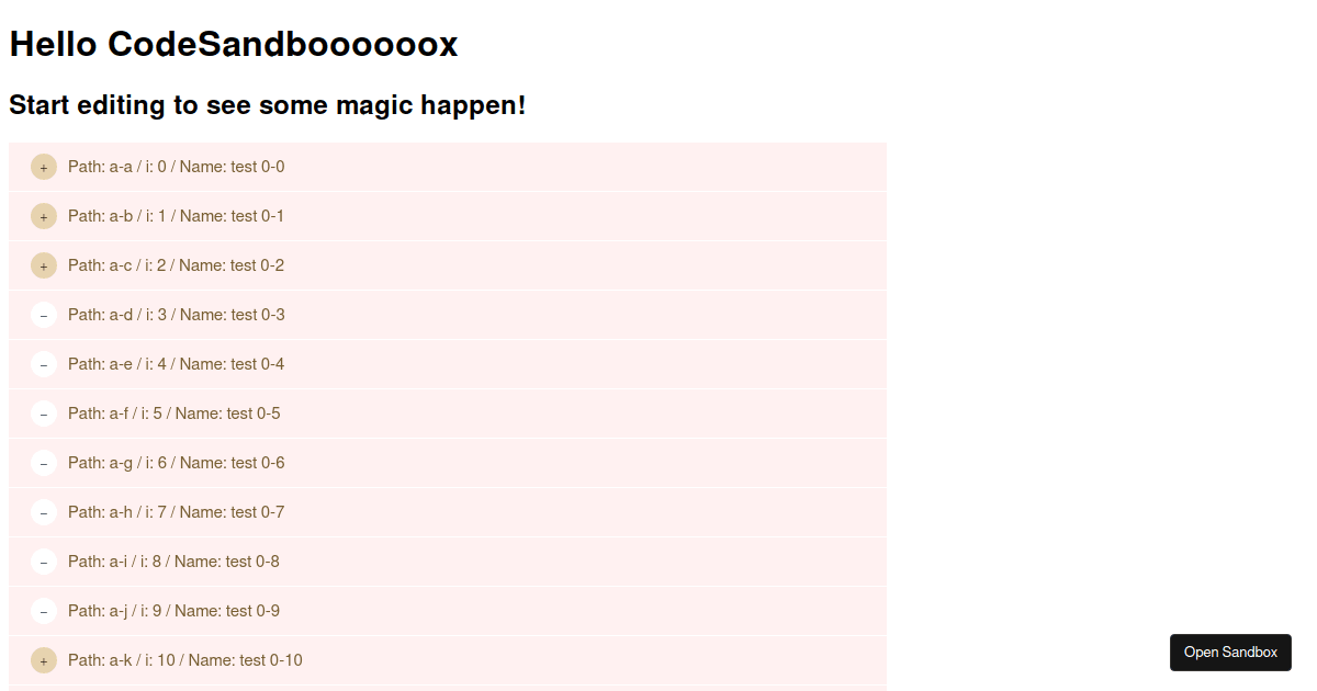 virtual-tree-from-npm - Codesandbox