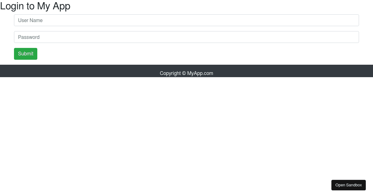 login-page - Codesandbox