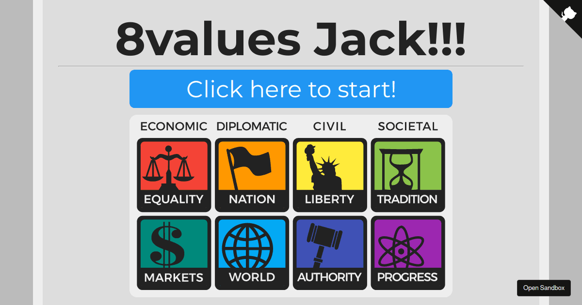 8values playground - Codesandbox