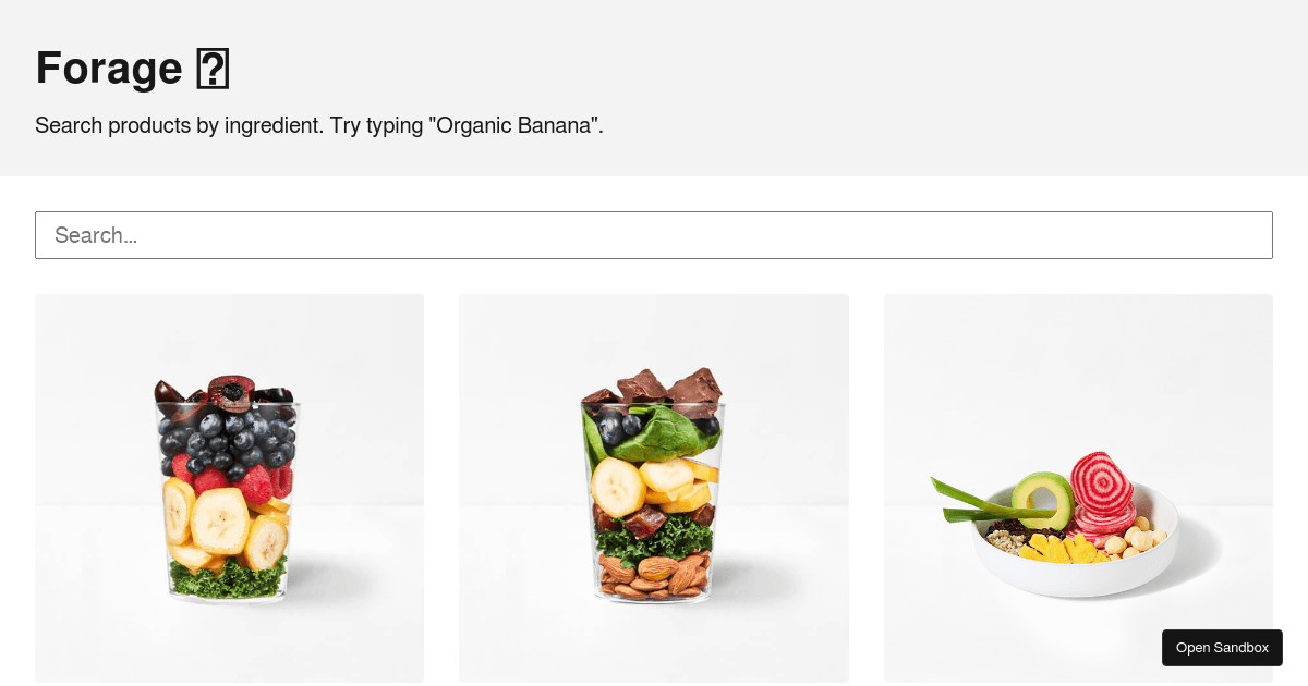 forage - Codesandbox