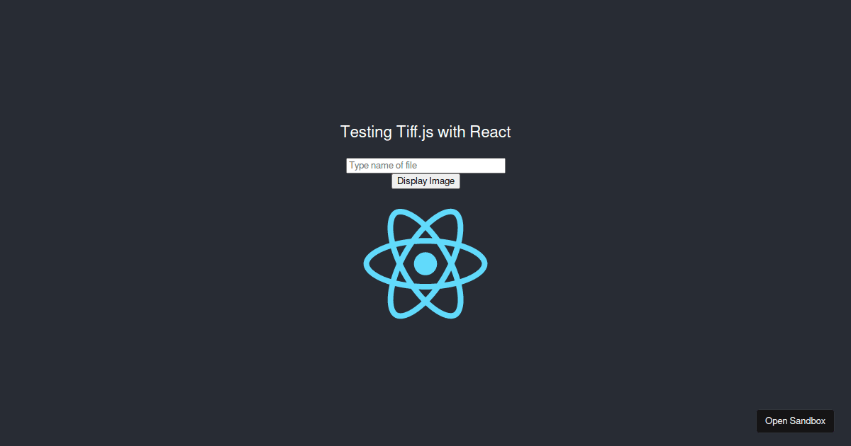 react-tiffjs - Codesandbox
