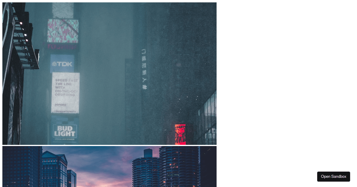 lightgallery example - Codesandbox