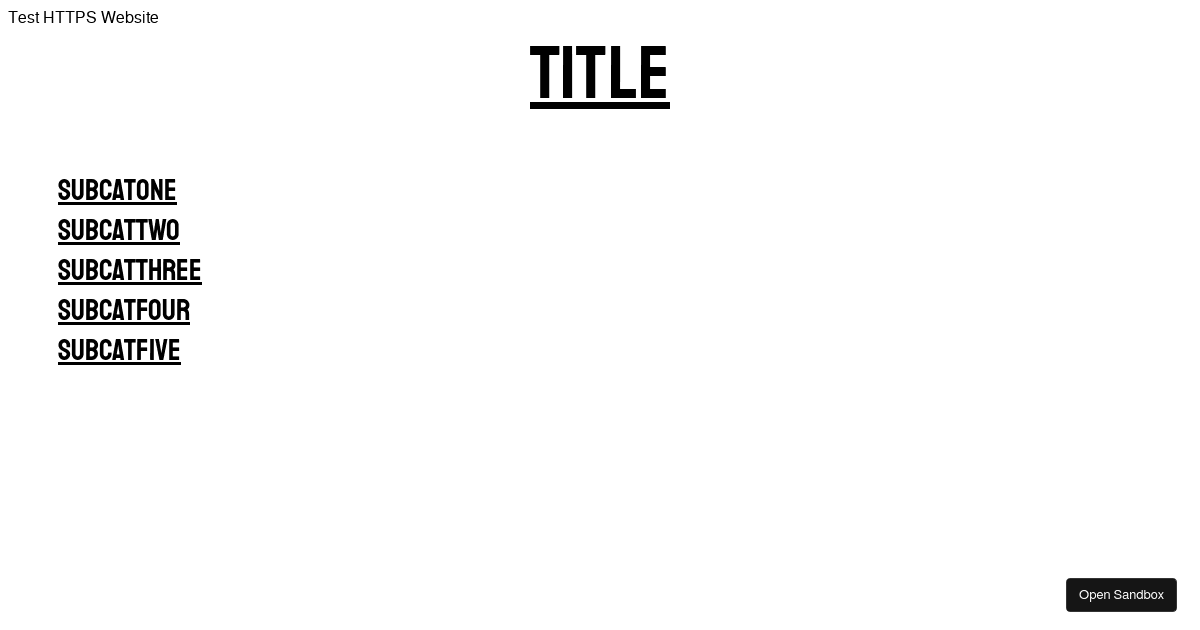 static - Codesandbox
